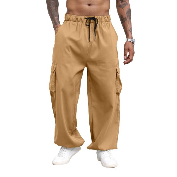 商品名:  Men's Cargo Pants Hiking Sweatpants Joggers Hip Hop Baggy Harem Work Athletic Loose Fit Outdoor Trousers with Pock...