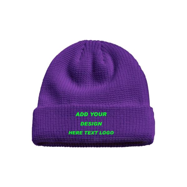 商品名:  Custom Beanie Hat Add Your Text Picture Logo Winter Caps Company Party Men Women Hat Customize Knit Hat Purpleブランド...