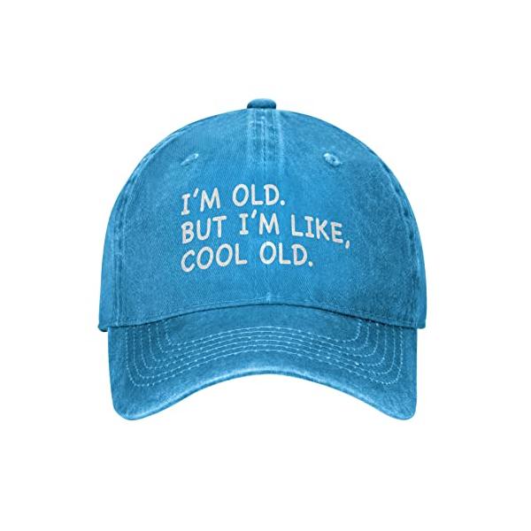 商品名:  Philysonic I'm Old But I'm Like Cool Old Hat Women Baseball Hats Cute Hats Blueブランド: Philysonic商品サイズ: One Size高さ: ...