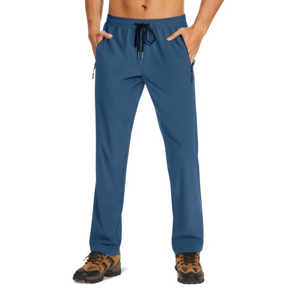 商品名: TACVASEN メンズ ハイキングパンツ 軽量 速乾 ストレッチ ジョガー ランニング ワークアウト カジュアル, ブルーグレー, 34 TACVASEN Mens Jogger Pants with Zipper Pocket...