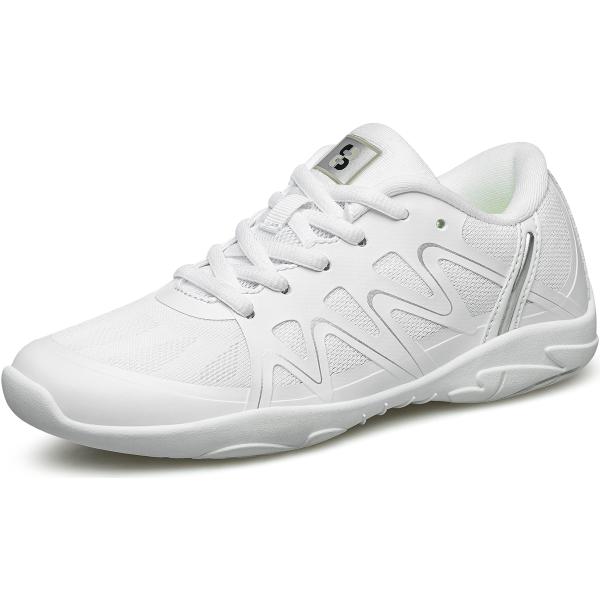 商品名:  BAXINIER Girls White Cheerleading Dance Shoes Lightweight Youth Competition Cheer Sneakers Kids Training Tennis Sh...