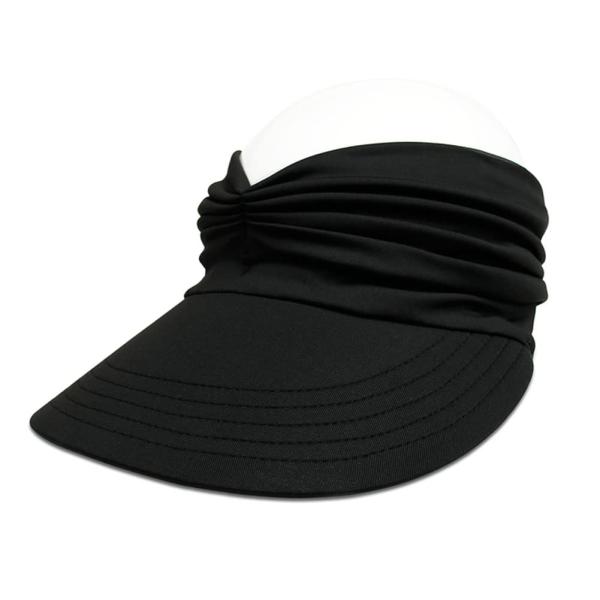 商品名:  Visor Sun Hats for Women UV Protection with Wide Brim Ponytail Hat for Sports Beach Golf Hiking Cap (Black)ブランド: u...