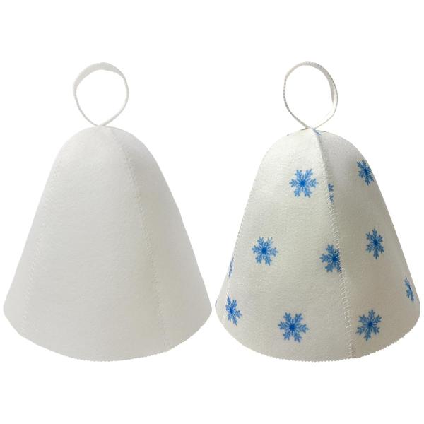 商品名:  2 Pack of Sauna Hat Wool Vaporarium Hat Russian Banya Cap for Men Women, Bathhouse and Hammam Accessories（White + ...