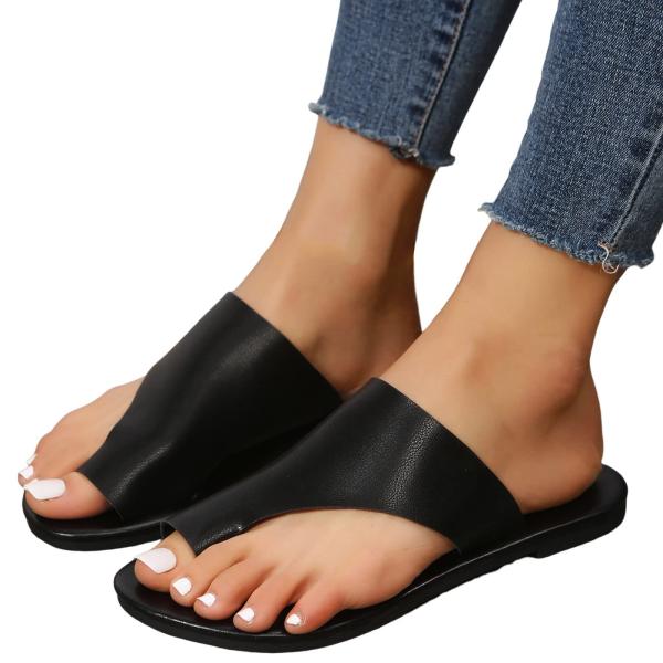 商品名:  Womens Open Toe Slip On Flip Flop Sandals,Comfortable toe ring slide Sandal,Casual Toe Thong Flat Slippers Beach S...