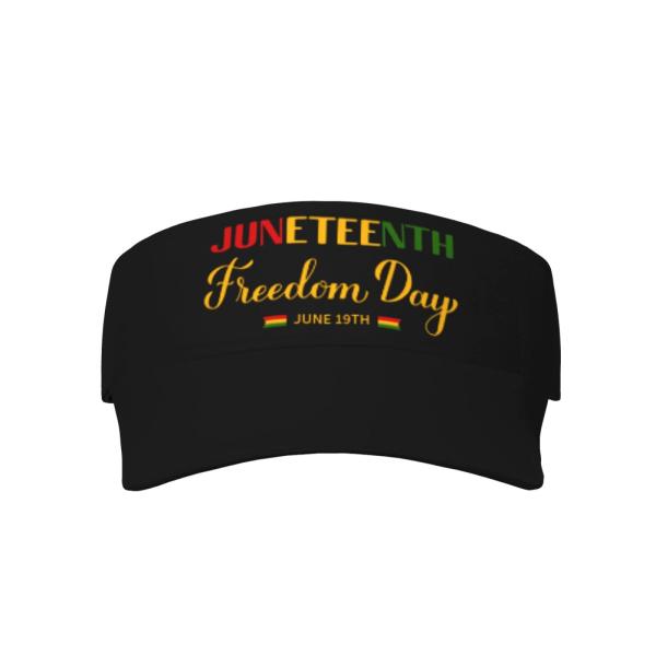 商品名:  Happy Juneteenth Day Freedom 1865 Hat Sport Sun Visors Adjustable Sunscreen Visor Cap Baseball Cap for Women Men B...