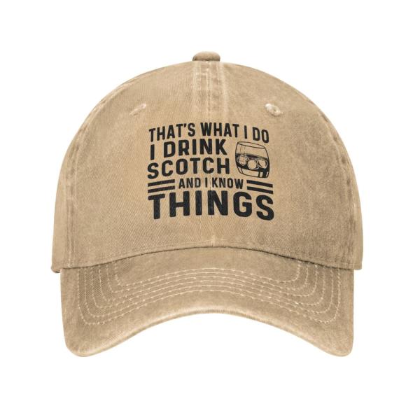 商品名:  Thats What I Do I Drink Scotch and I Know Things Hat for Women Baseball Hat Cool Capブランド: VUWKNQ商品サイズ: One Size高さ:...