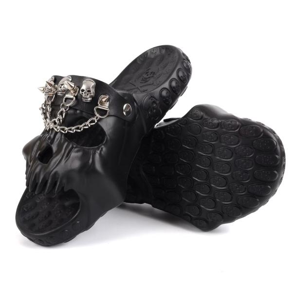 商品名:  Skull Slides Sandals for Men Women,Non Slip Sport Sandals Cloud Cloudies Slides Slippers,Open Toe Slip on Comfy Be...