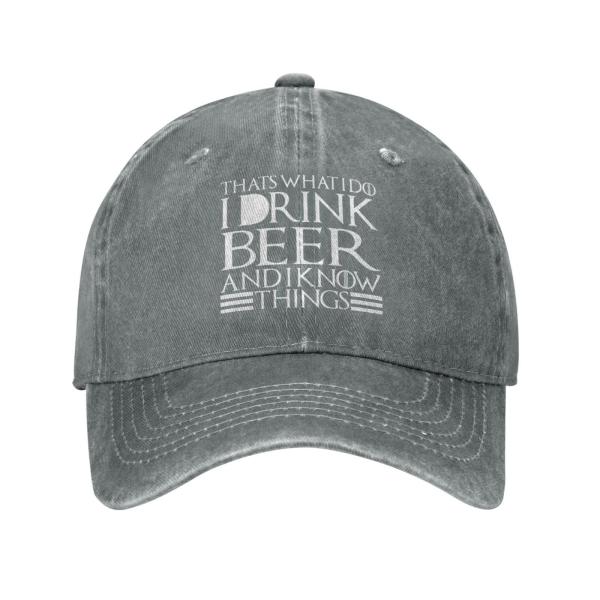 商品名:  That's What I Do I Drink Beer and I Know Things Hat Men Baseball Cap Funny Cap Grayブランド: Sefgaen商品サイズ: One Size高さ:...