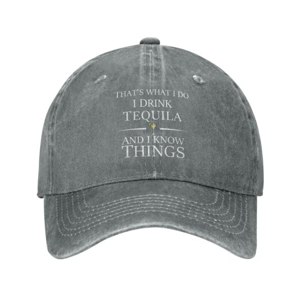 商品名:  That's What I Do I Drink Tequila and I Know Things Hat Men Dad Hats Vintage Hats Grayブランド: Sefgaen商品サイズ: One Size高...