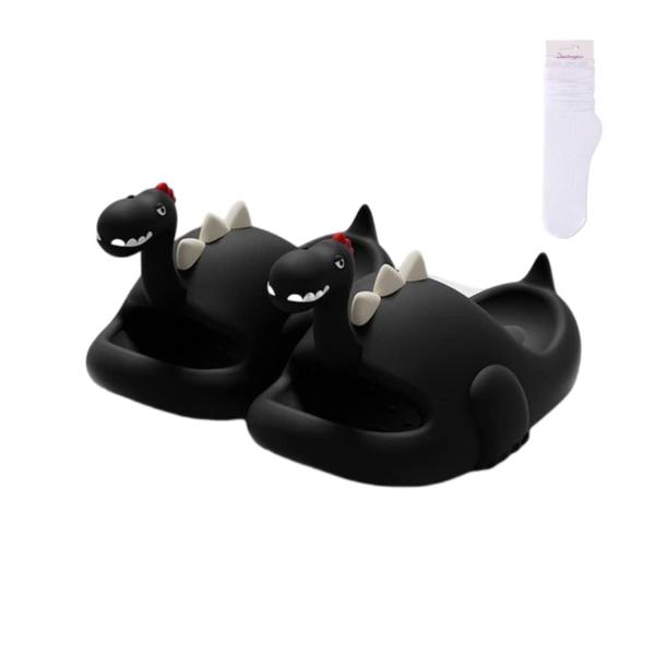 商品名:  LELEBEAR Dinosaur Slippers, Cute Dinosaur Pillow Slipper Cloud Slides,Cute Dinosaur Slides Open Toe Non-Slip House...