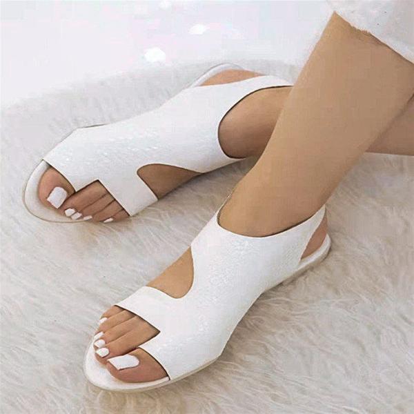 商品名:  LIZAL Orthopedic Bunion Corrector Sandals Gladiator Toe Set Round Toe Flat Sandals Vintage Casual Slip on Hollow O...