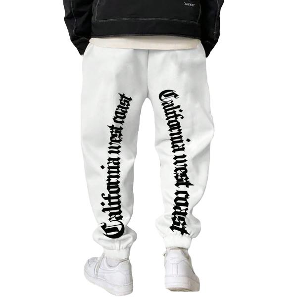 商品名:  GORGLITTER Men's Casual Letter Print Jogger Pants Drawstring Elastic Waist Sweatpants with Pockets White Smallブランド...