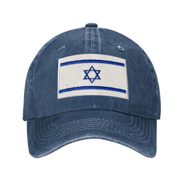 商品名:  Embroidery Israeli Flag Hat Israel Baseball Caps for Men Women Denim Hat Israelis Decorations Gift/Navyブランド: Gener...