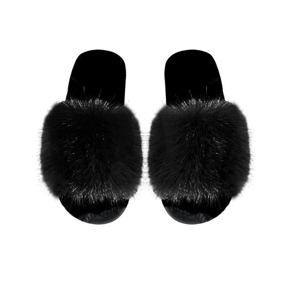 商品名:  OYOANGLE Women's Cozy Open Toe Bedroom House Slippers Indoor Outdoor Summer Slippers Black CN38-39ブランド: OYOANGLE商品...