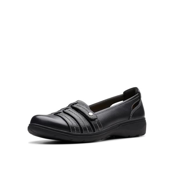商品名:  Clarks Women's Carleigh Eliza Loafer Flat, Black Leather, 8ブランド: Clarks商品サイズ: 8高さ: 30.8102cm横幅: 20.701cm奥行: 10.388...