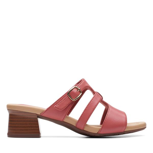 商品名: Clarks レディース Desirae パームヒールサンダル, ダスティローズレザー, 24 Clarks Women's Desirae Palm Heeled Sandal, Dusty Rose Leather, 8ブラン...
