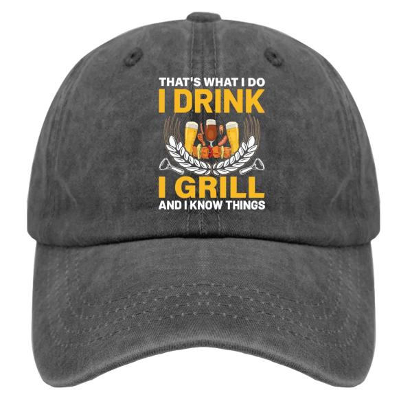 商品名:  Fashion hat hat That's What i do i Drink i Grill and i Know Things Golf hat Funny Outdoor Cap Gifts for Her,Runnin...