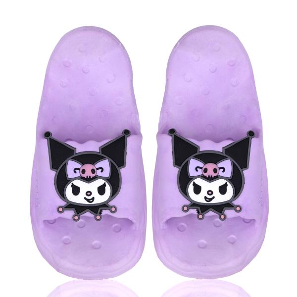 商品名: Roffatide アニメ シナモロール マイメロディ クロミ スライド ガールズ ハウススライド 滑り止め バスルーム シャワー サンダル ラバースリッパ, パープル, 5 Women/4 Men Roffatide Anime...