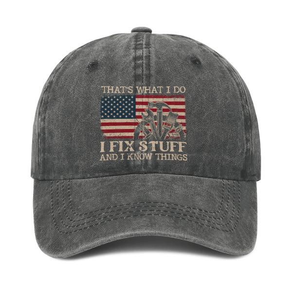 商品名:  I Fix Things Hat, I Fix Stuff and Know Things Hat for Men, I Fix Things and I Know Stuff Hat, Hat I Fix Stuff 1 07...