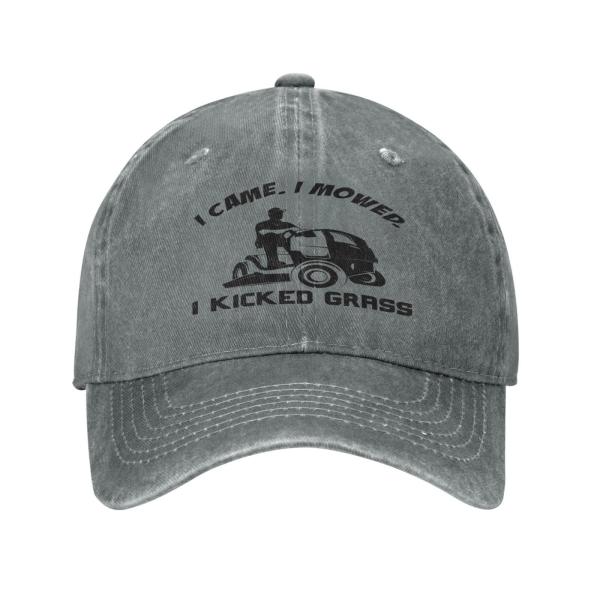 商品名:  Ultaro I Came I Mowed I Kicked Grass Funny Lawn Mowing Gardener Beach Baseball Caps for Mens Fashionable Hat Grayブ...