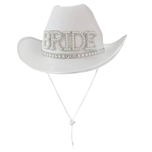 商品名:  Junhcone Shinning Bride Letter Cowgirl Hat Novelty Cowboy Hat Summer Beach Hat Cowgirl Hat Western Fancy Dress Acc...