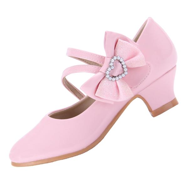 商品名:  EIGHT KM Girls High Heel Dress Shoes Mary Jane Princess Wedding Party Pump Shoes EKM7035 Patent Leather Heart Pear...