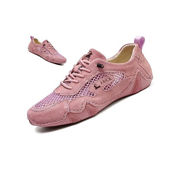 商品名:  Lymphvity Classic ltalian Handmade Suede Sneakers for Womens,Outdoor Non Slip Low Top Breathable Chukka Boots Spor...