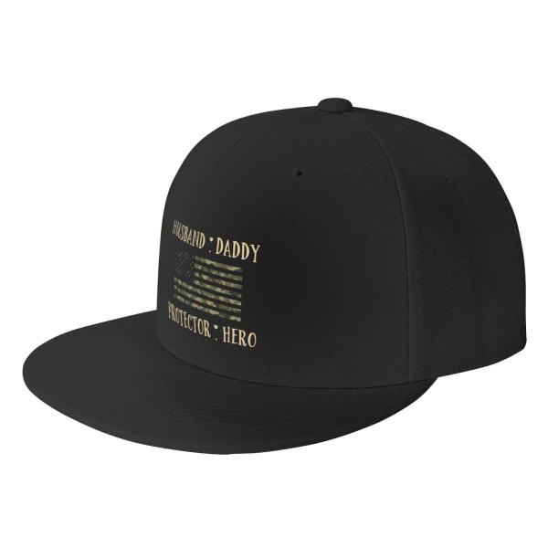 商品名:  Husband Daddy Protector Hero Hat Adjustable Funny Fashion Baseball Cap for Men Women Blackブランド: BEROZA商品サイズ: One S...