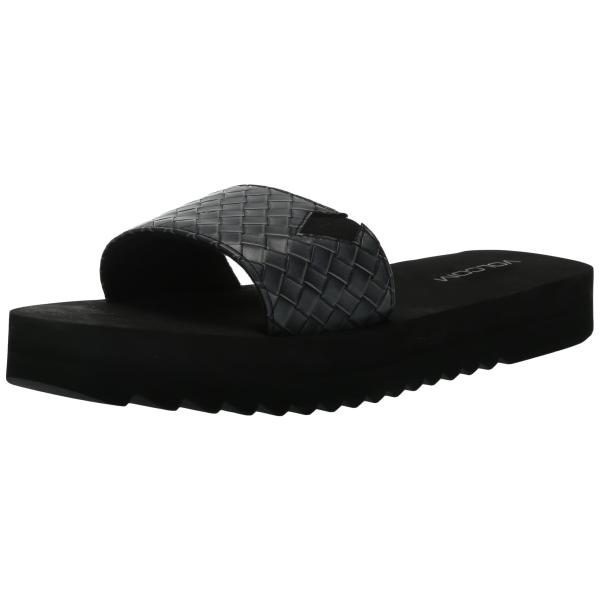 商品名: [ヴォルコム] レディース サンダル (リクライナーフットベッド)[ W0812404 / NOT SO SIMPLE SLIDE ] 快適 厚底 BLACK 24.0 cm Volcom Women's Not So Simpl...