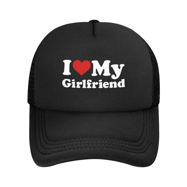商品名:  I Love My Girlfriend I Heart My Girlfriend Gift Baseball Hats for Men Women Black Men Hip Hop Style Teens Baseball...