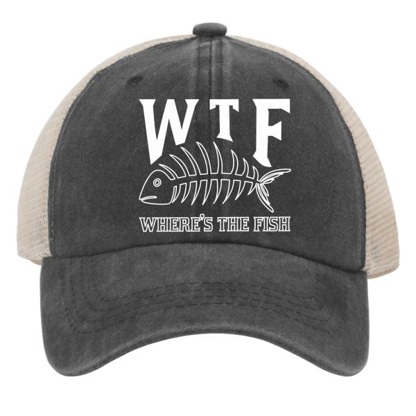 商品名:  Dad Hat WTF Where's The Fish Dad Hats for Women Graphic Cap Adjustableブランド: Generic商品サイズ: One Size高さ: 5.08cm横幅: 17...