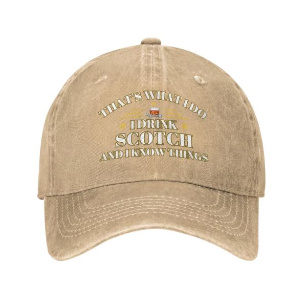 商品名:  That's What I Do I Drink Scotch and I Know Things Hat That's What I Do I Drink Scotch Hat Whiskey Cap Dad Baseball...