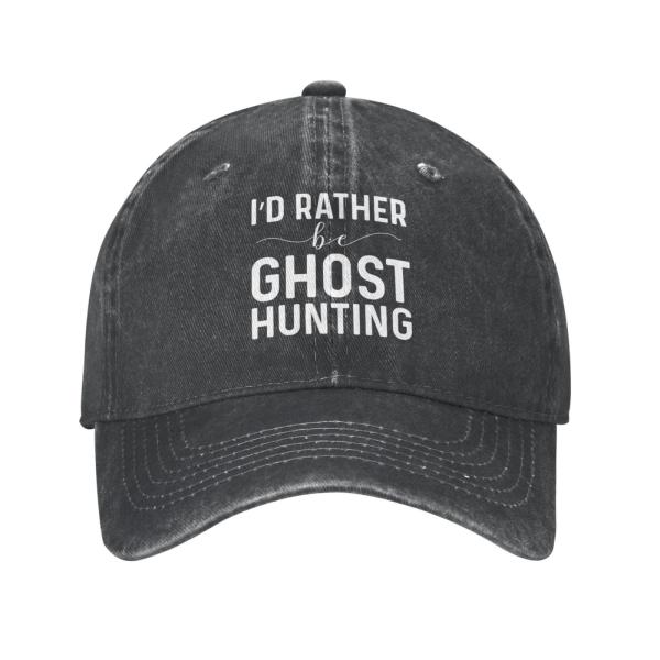 商品名:  Funny Hat I'd Rather Be Ghost Hunting Cap for Women Dad Hats Fashionable Cap Blackブランド: Beafoliya商品サイズ: One Size高さ...