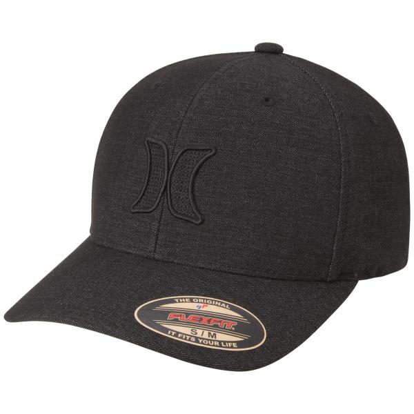 商品名: Hurley メンズ キャップ - One &amp; Only Flexfit ベースボールキャップ - 男性用フィットハット(S-XL)、サイズS~M、ブラック(ブラックメルンジ), ブラック(ブラックメルンジ), Small...