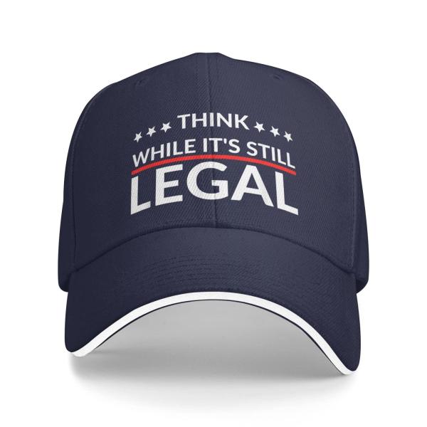 商品名:  Think While It's Still Legal Hat Anti Joe Biden Hat Freedom, Conservatives, Republican Hat for Men Women Navy Blue...