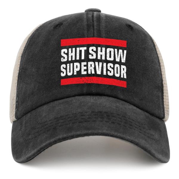 商品名:  Tywonmy Shit Show Supervisor Trucker Hat Women Funny Mesh Hat for Summerブランド: Tywonmy商品サイズ: One Size高さ: 16.1036cm横...