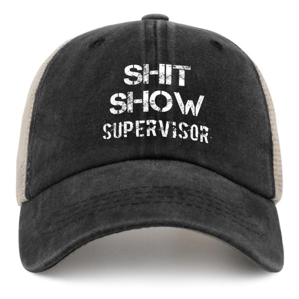 商品名:  Shit Show Supervisor Hat Trucker Hat Women Vintage Mesh Hats for Summerブランド: Tywonmy商品サイズ: One Size高さ: 16.1036cm横幅...