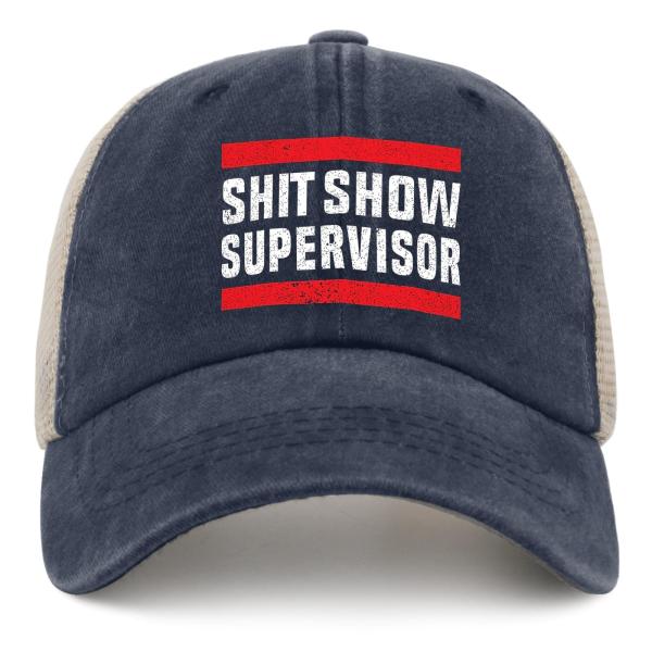 商品名:  Tywonmy Shit Show Supervisor Hat Trucker Hat Men Funny Mesh Cap for Summerブランド: Tywonmy商品サイズ: One Size高さ: 16.1036c...