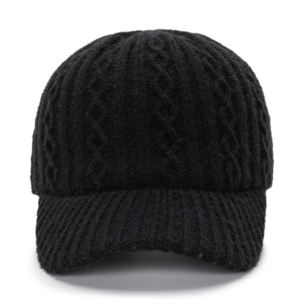 商品名:  Vikodah Womens Knitted Hats Mens Newsboy Caps - Winter Warm Baseball Cap Cold Weather Beanie Hat Peaked Cap Blackブ...