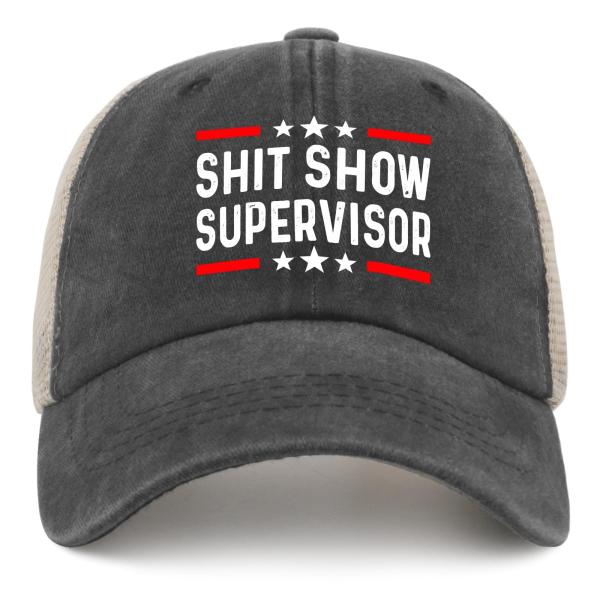 商品名:  Shit Show Hat Shit Show Supervisor Trucker Hat Men Vintage Mesh Baseball Cap for Summerブランド: VUWKNQ商品サイズ: One Size...