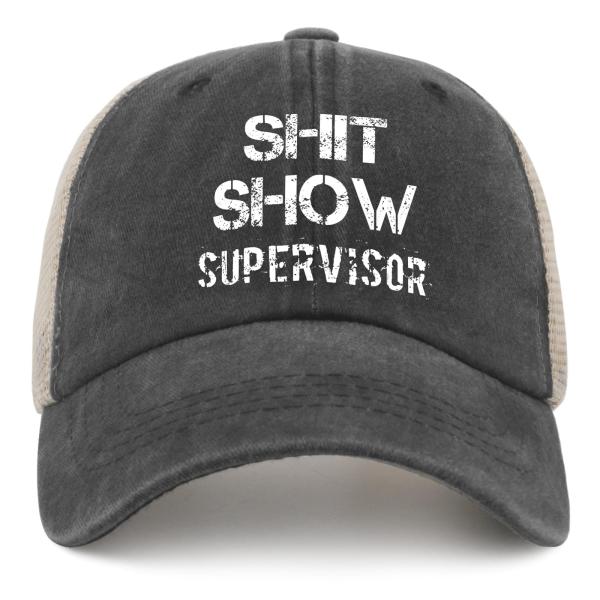 商品名:  VUWKNQ Shit Show Hat Shit Show Supervisor Hat Trucker Hat Women Trendy Mesh Cap for Summerブランド: VUWKNQ商品サイズ: One S...
