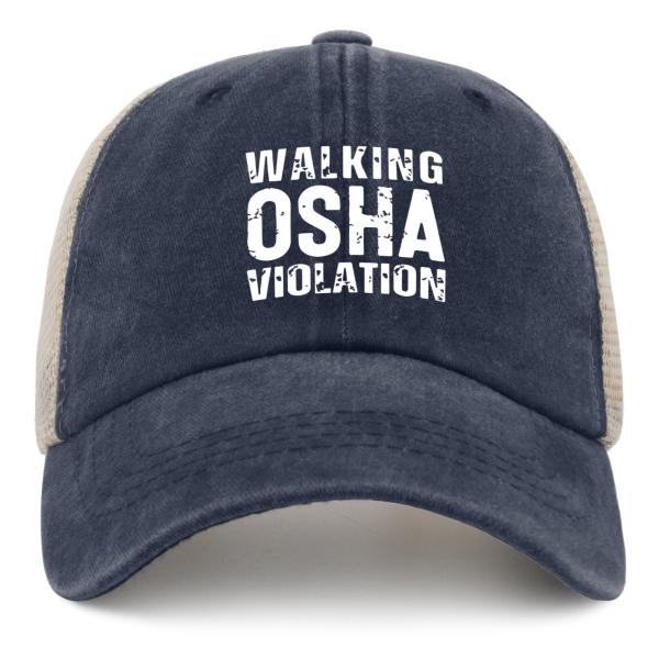商品名:  Philysonic Dad Hat Walking OSHA Violation Trucker Hat Men Funny Mesh Cap for Summerブランド: Philysonic商品サイズ: One Size...