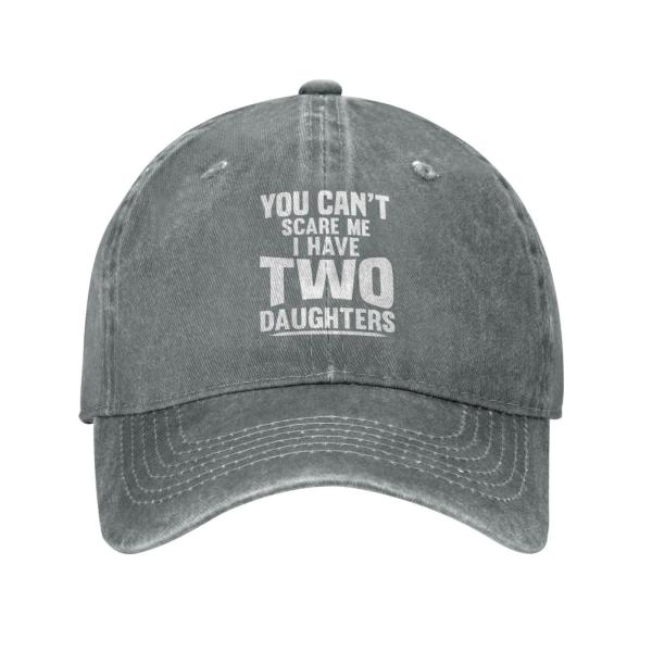 商品名:  You Can't Scare Me I Have Two Daughters Hat Men Baseball Caps Funny Hats Grayブランド: Sefgaen商品サイズ: One Size高さ: 16.78...