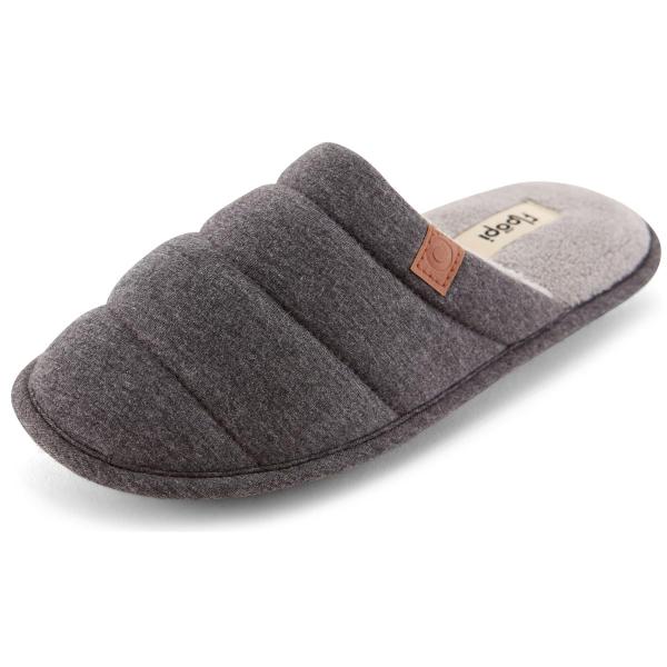 商品名: Floopi House スリッパ レディース, チャコール, 2XL Floopi House Slippers for Women, Soft Upper Jersey Lining, Closed Back Women Sl...