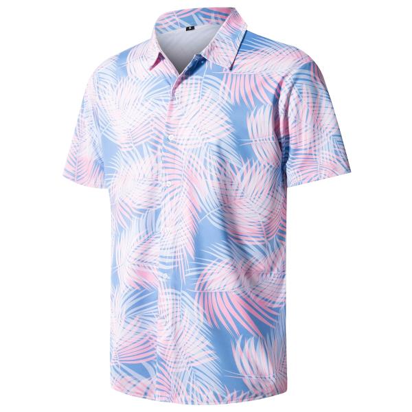 商品名:  APTRO Men's Hawaiian Shirt Short Sleeve Floral Casual Beach Summer Shirt Wrinkle Free 4 Way Stretch #HG02 Lブランド: A...