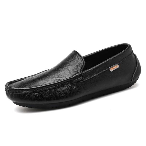 商品名:  HOOENG Men's Loafers Round Toe PU Leather Moccasins Shoes Stitching Details Resistant Anti-Slip Flat Heel Outdoor ...