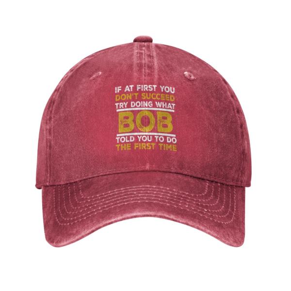商品名:  If at First You Don't Succeed Try Doing What Bob Told You to Do Hat Women Baseball Hats with Design Hat Redブランド: G...