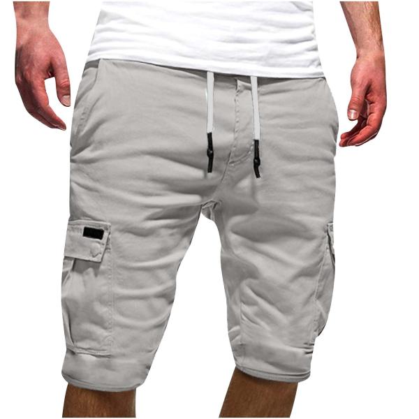 商品名:  Stessotudo Cargo Shorts for Men Casual Drawstring Knee Length Bermuda Shorts with Pockets Classic Fit Work Sweat S...