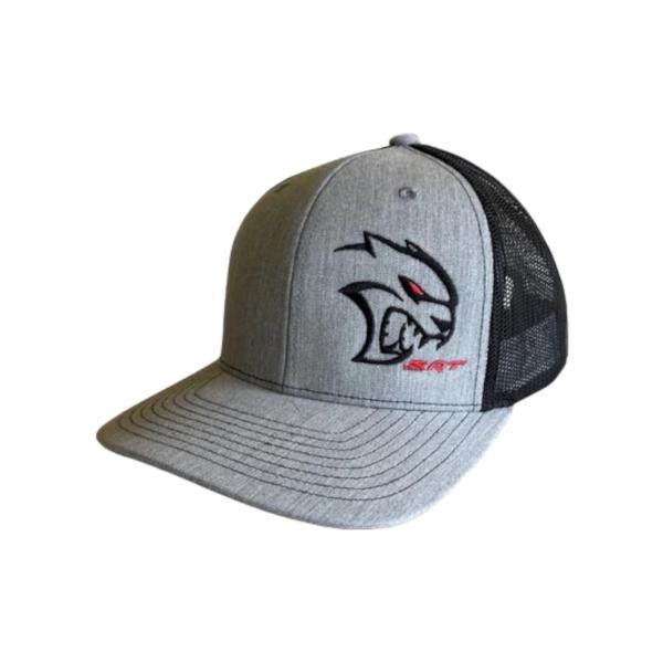 商品名:  Dodge SRT Hellcat Redeye Premium SnapBack Trucker Hat Heather Grey/Blackブランド: Dodge商品サイズ: Large高さ: 20.193cm横幅: 16....