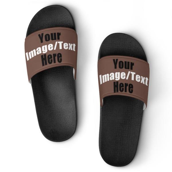 商品名:  Custom Slides Sandals Personalized Add Your Name Photo Design Sandals Fashion Beach Sandals Comfort Bathroom Showe...